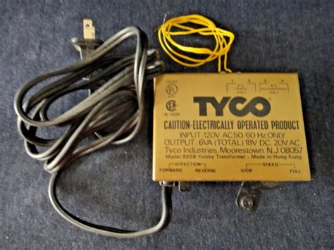 l10 vintage tyco train transformer model 899b input 120v output 6va