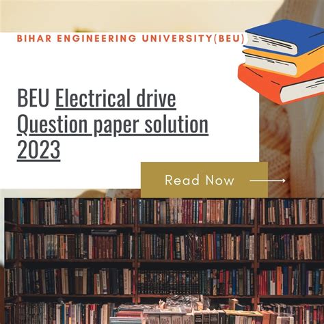 Electrical Drive Question Paper Solution 2023 Bihar Engineering University
