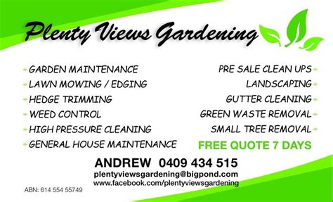 Plenty Views Gardening In Plenty Melbourne Vic Gardeners Truelocal