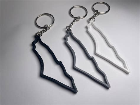 Palestine Outline Keychain By Qman Download Free Stl Model