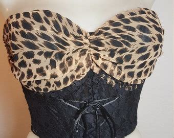 Leopard Lingerie Etsy