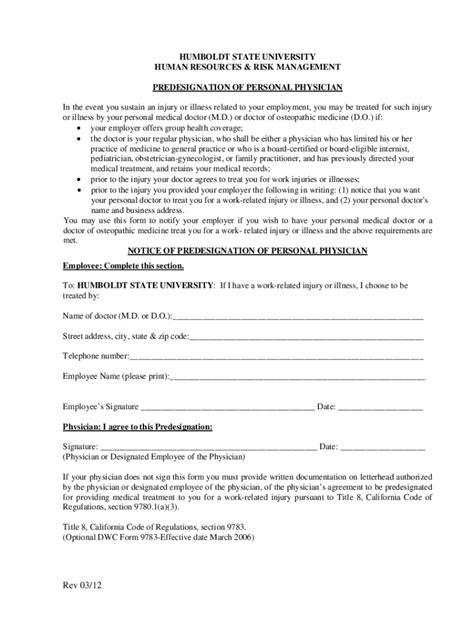 Fillable Online Employee Hsu Forms Humboldt State University Fax Email Print Pdffiller