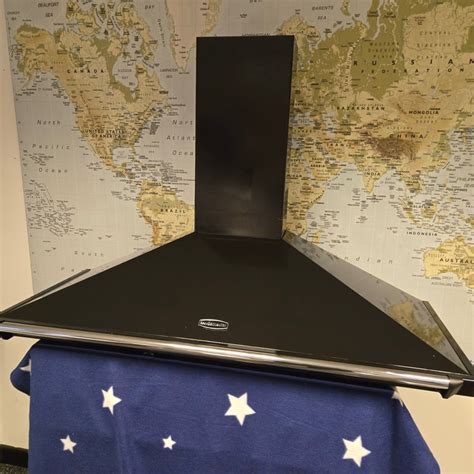 Rangemaster Classic Range Cooker Extractor Fan Hood In Black In