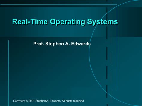 Real Time Operating Systems