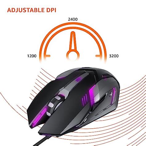 Amazonbasics Optical Usb Gaming Mouse With Led Effect Up To 3200 Dpi