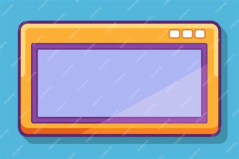 Premium Vector Abstract Cartoon Lowerthird Screen Frame Vector With Twice Screen Vector