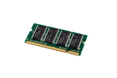 A So Dimm Memory Module Isolated On White Background Stock Image