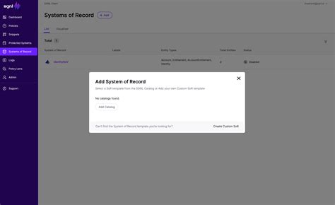 Sgnl Help Center Creating And Configuring A Custom System Of Record