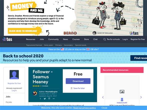 Tes Follower Seamus Heaney Ppt For 9th 10th Grade Lesson Planet