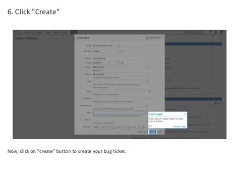 how to create issue bug in jira