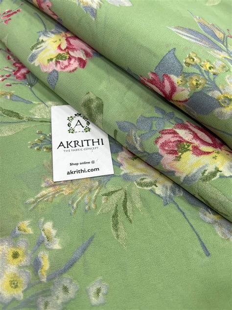 Floral Printed Georgette Fabric 56 Inches Width Fabric Floral Prints
