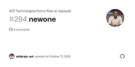 Newone · Issue 294 · Aot Technologiesforms Flow Ai Requests · Github
