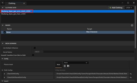 UE Clothing Collision Issue