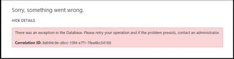 Instantly Solved Sorry Something Went Wrong There Was An Exception In The Database