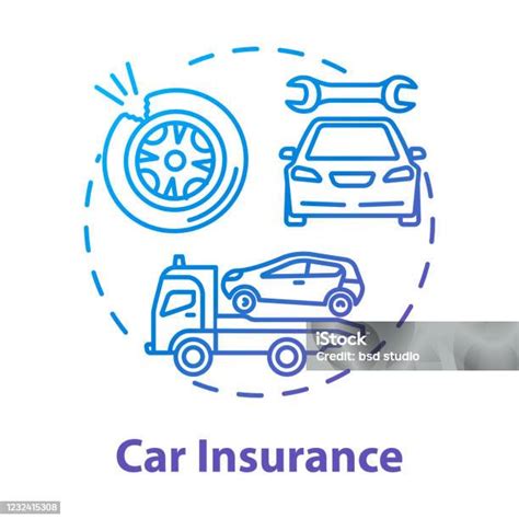 자동차 보험 개념 아이콘입니다 자동 난파선 충돌 피해 사고 보상 충돌 복구 개인 속성 수정 아이디어 얇은 라인 그림입니다 벡터 절연 윤곽선 Rgb 색상 그리기 가능성에 대한