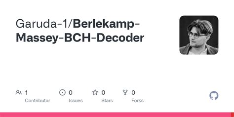 Github Garuda 1berlekamp Massey Bch Decoder