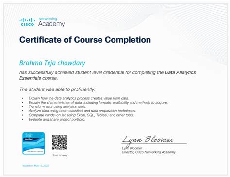 Dataanalytics Sql Excel Cisconetworkingacademy Tableau