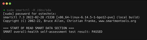 How To Check Disk Health In Linux A Beginners Guide Ostechnix