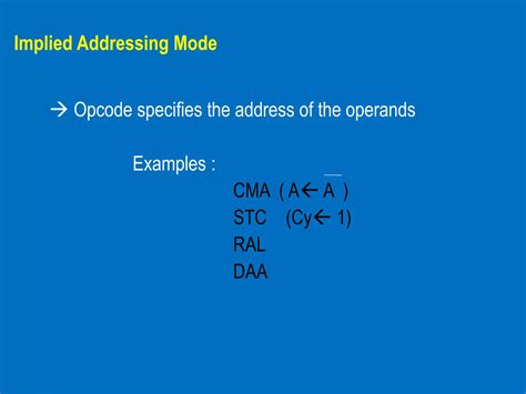 Addressing Modes 8085 Pptx Operating Systems Computer Software Addressing Modes 8085 Pptx Operating Systems Computer Software