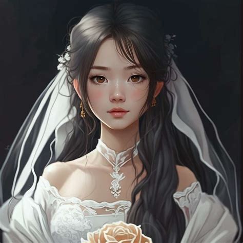 头像 婚纱女孩 全部作品 Ai绘画 素材集市