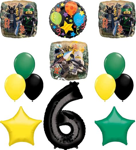 لوازم مهمانی ششم و ششمین جشن تولد لگو نینجاگو و تزیینات بادکنک