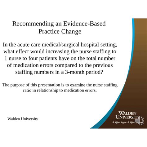 nurs 6052 module 6 assignment evidence based project part 4