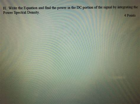 Solved Problem A Certain Random Signal Has The Chegg