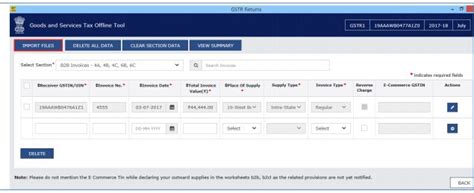 gstr 1 filing using returns offline tool gst portal indiafilings