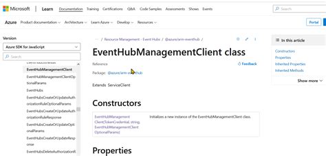 Javascript Import Eventhubmanagementclientoptionalparams Return Error Stack Overflow
