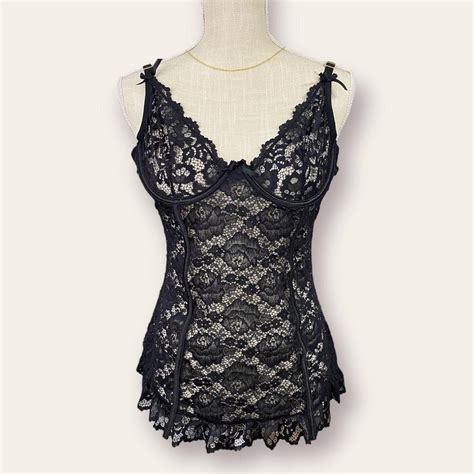 🥀🖤 Sheer Lace Corset 🖤🥀 • Brand Body Rage Curve Depop