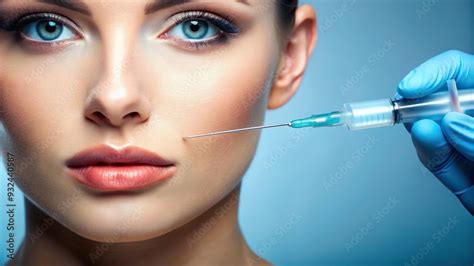 Cosmetic Botox Injection Filling Syringe With Botulinum Toxin Medical Dermatologist Aesthetic