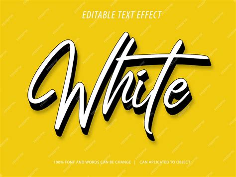 Premium Vector Editable 3d Script Text Effect Mockup