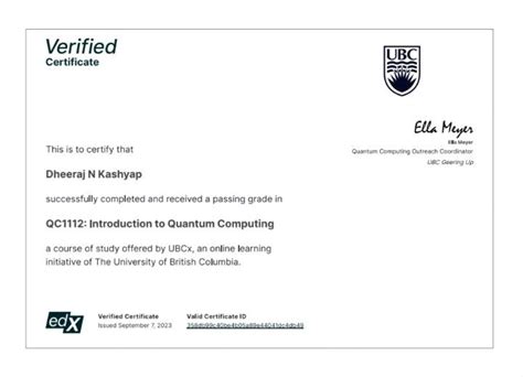 Dheeraj N Kashyap On Linkedin Quantumcomputing Learningjourney