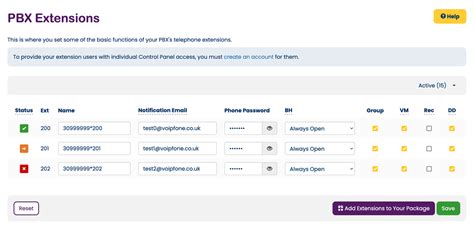 Voipfone How Do I Set Up Extension Numbers On My Phones