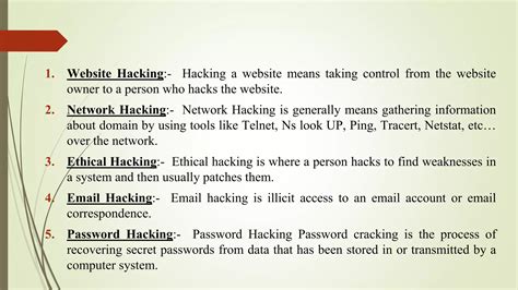 Presentation On Hacking Pptx