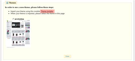 Prestashop 14x How To Install A Template Using Themeinstallator