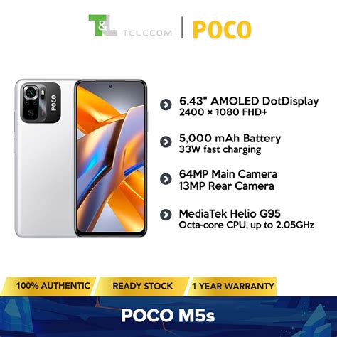 Poco M S Gb Gb Dual Sim Lte Mp Ai Quad Camera Mediatek Helio G W Fast Charging