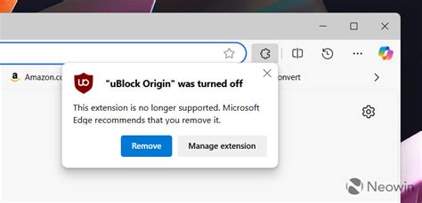 Microsoft Begins Turning Off Ublock Origin And Other Extensions In Edge Neowin