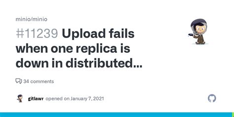 Upload Fails When One Replica Is Down In Distributed Mode · Issue