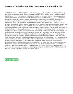 Fillable Online Ap Statistics Test A Modeling Data Part Ii Fax Email Print PdfFiller