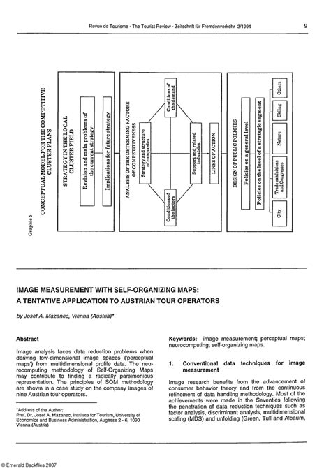 pdf image measurement with self organizing maps a tentative