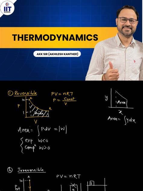 Thermodynamics 1 L 09 Class Notes Isothermal Isobaric Isochoric Adiabatic Process Pdf
