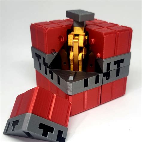 🤯 Exploding Tnt Minecraft ・ Stl File For 3d Printing・cults