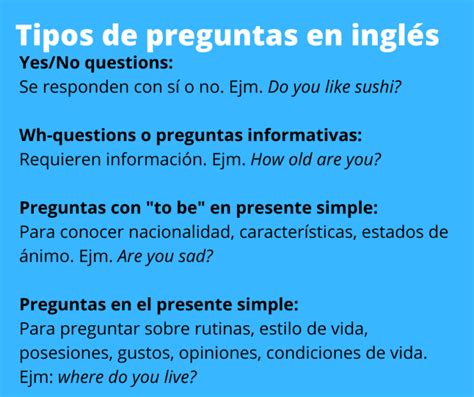 Cómo Hacer Preguntas en Inglés Guía Completa Ejemplos