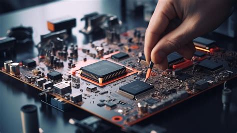 Premium Ai Image Microchip Manual Connecting To Microcontroller Top