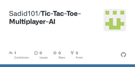 Github Sadid101tic Tac Toe Multiplayer Ai