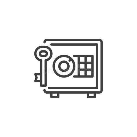 Safe Password Manager Line Icon Stock Illustration Illustration Of Editable Logo 322449068