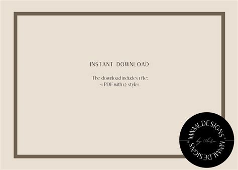 lined paper printable 12 styles instant download pdf etsy