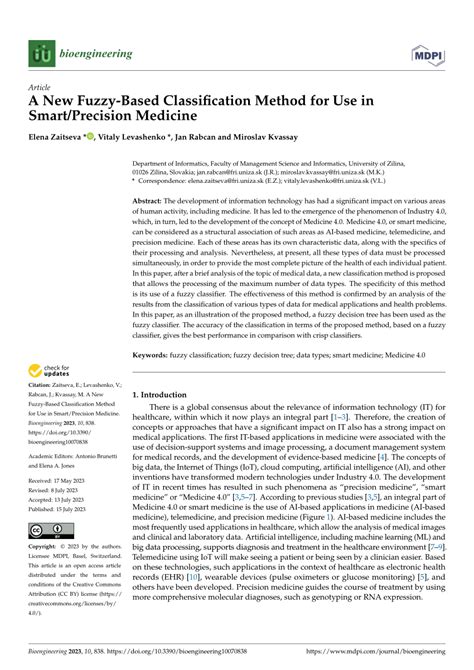 Pdf A New Fuzzy Based Classification Method For Use In Smart