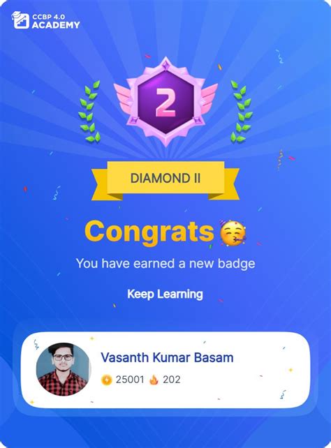 Nxtwave Coding Ccbpian Badge Consistency Streak Vasanth Kumar Basam